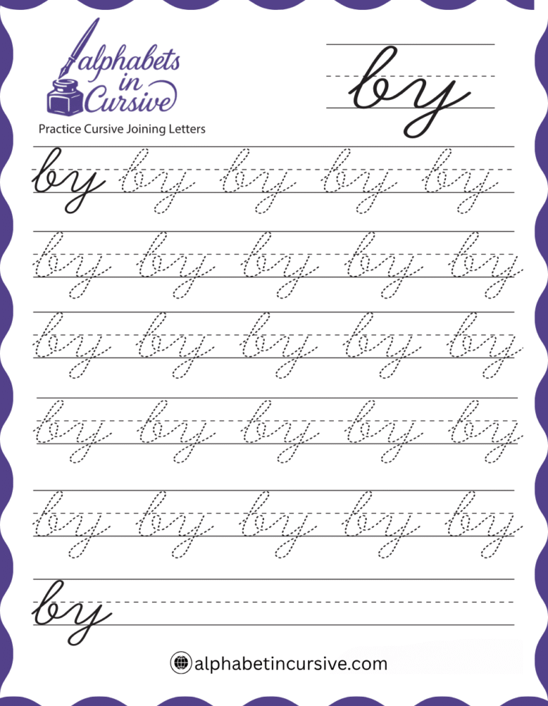 Download Printable Cursive Joining Letters Worksheets